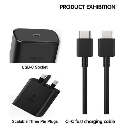25W Fast Charger USB-C for Samsung – Super Fast Charging Wall Adapter ...